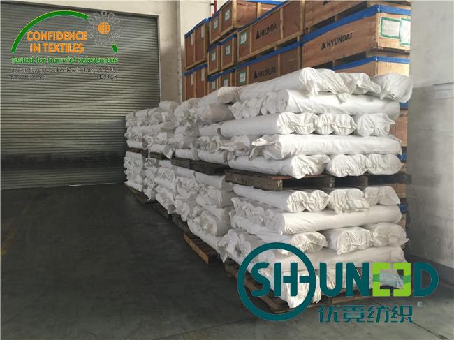 Double Dot Interfacing Material , PA Coating PCC Interlining Shrinkage ...