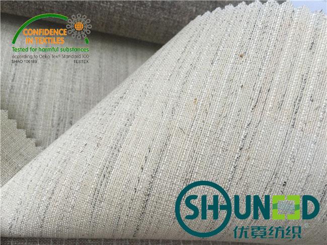 Stiff Chest Hair Interlining Fabric With Various Hand Feel For Garments