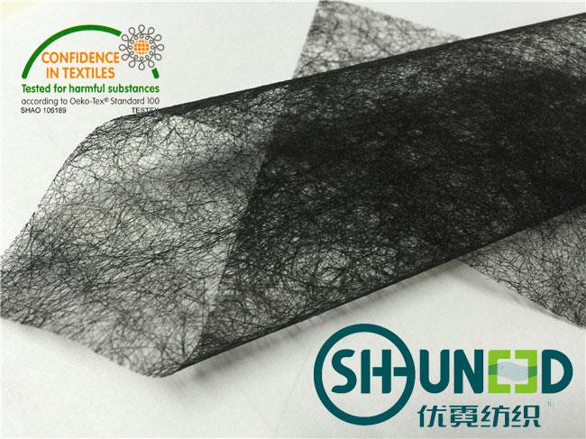 Black Fusible Fleece Interfacing , Bonding Fabrics Fusible Webbing