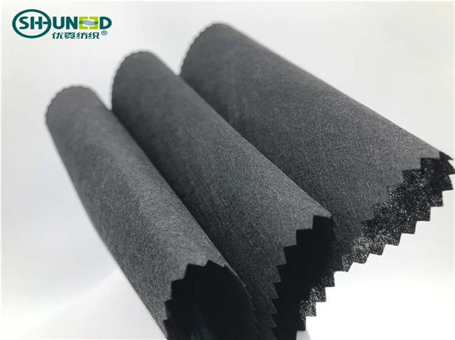 Medium Weight Embroidery Backing Fabric Black Cut Away For Garment