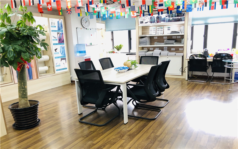 Showing our sample room