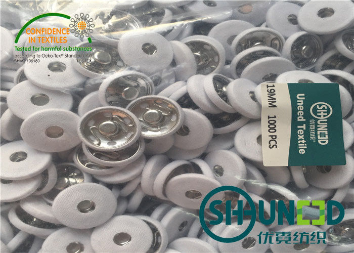 Classic Fabric Covered Snap Button , Push Button Use For Overcoat With ...