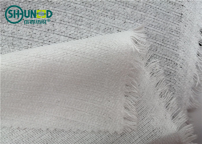 Knitted Woven Interlining Tricot Interlining For Fusing Garment / Leather
