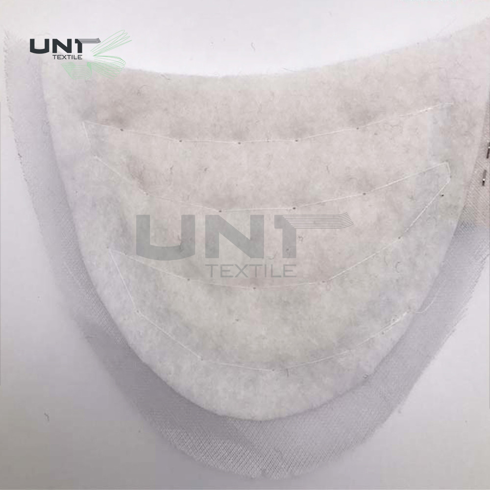 100% Cotton White Sewing Shoulder Pads / Mens Jacket Suit Shoulder Pads