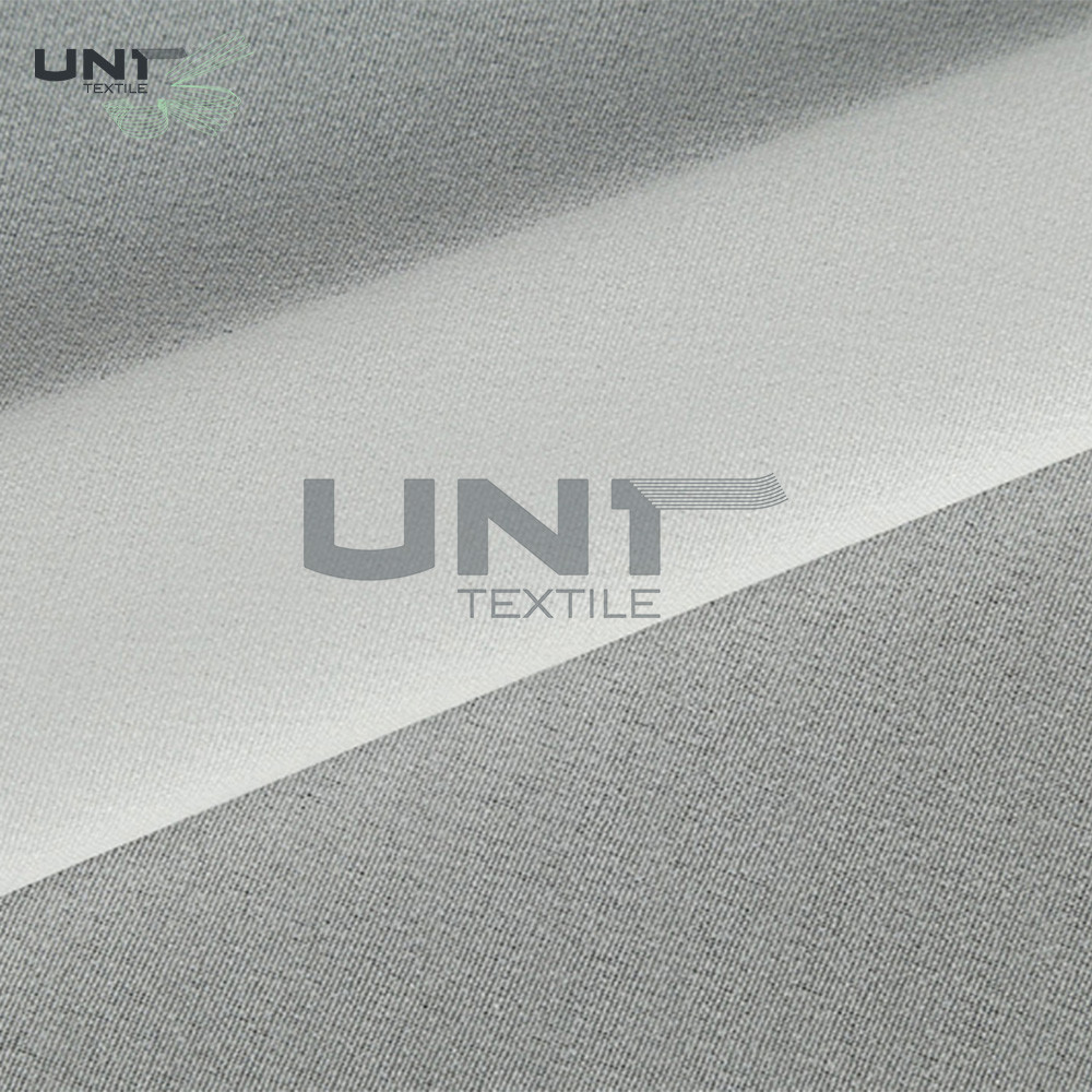 Stretch Plain Interlining Fabric Polyester Polyamide For Women' s Garment