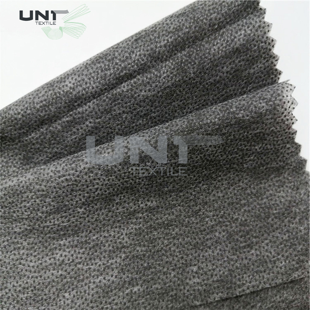 Silicon Strong Fusible Non Woven Interlining Black For Fused Fabric