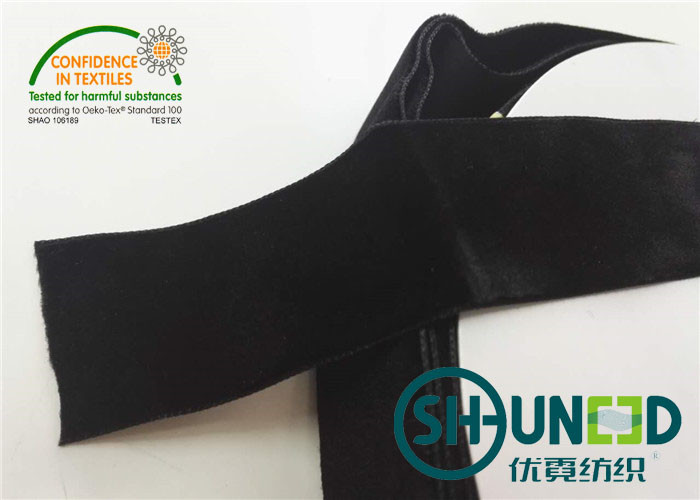 Elegant 100% Nylon Velvet Ribbon Tape With 38MM Signle Side , Velvet Tape