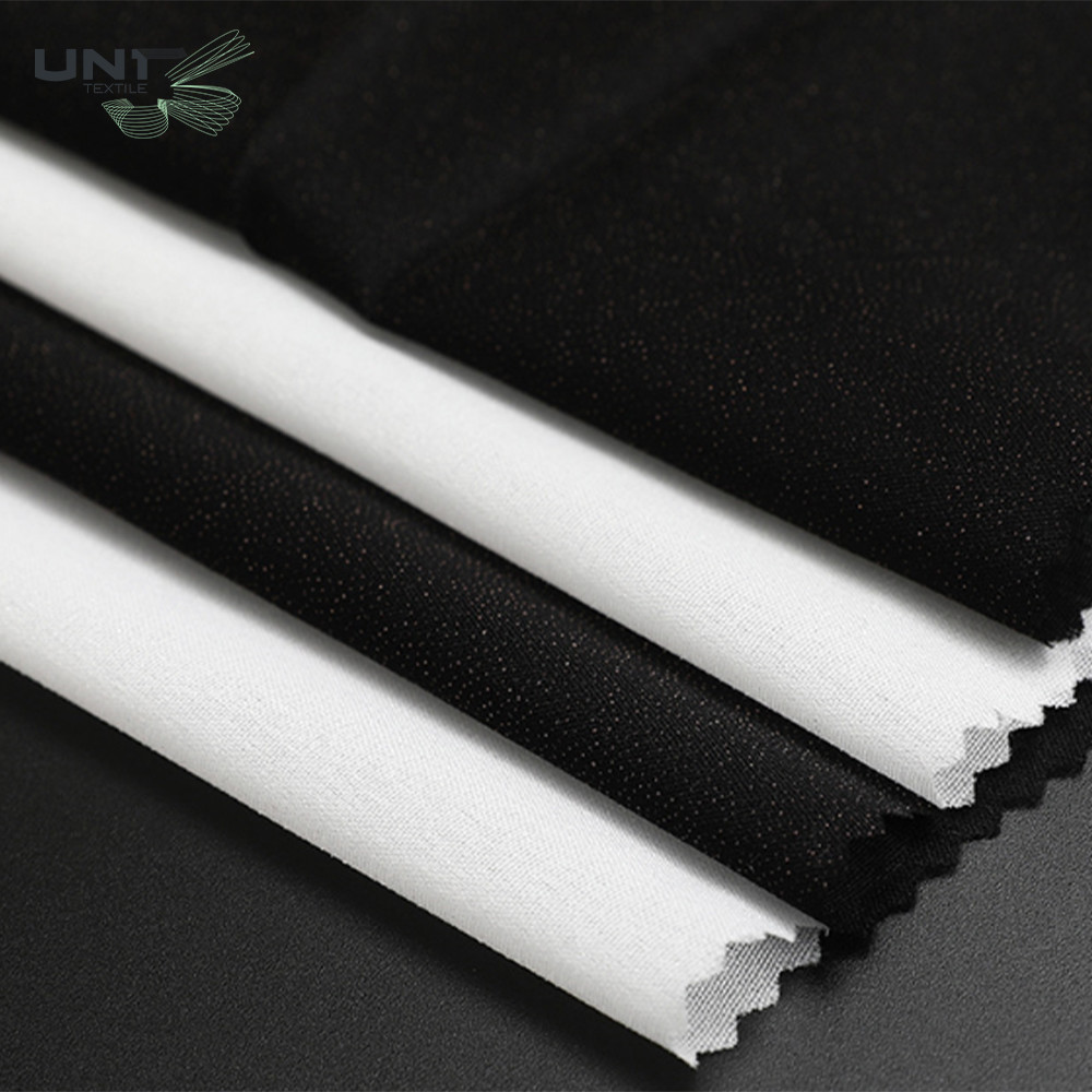 Soft Garment Interlining 50D*50D Yarn Double Dot HDPE/LDPE Coating ALB ...