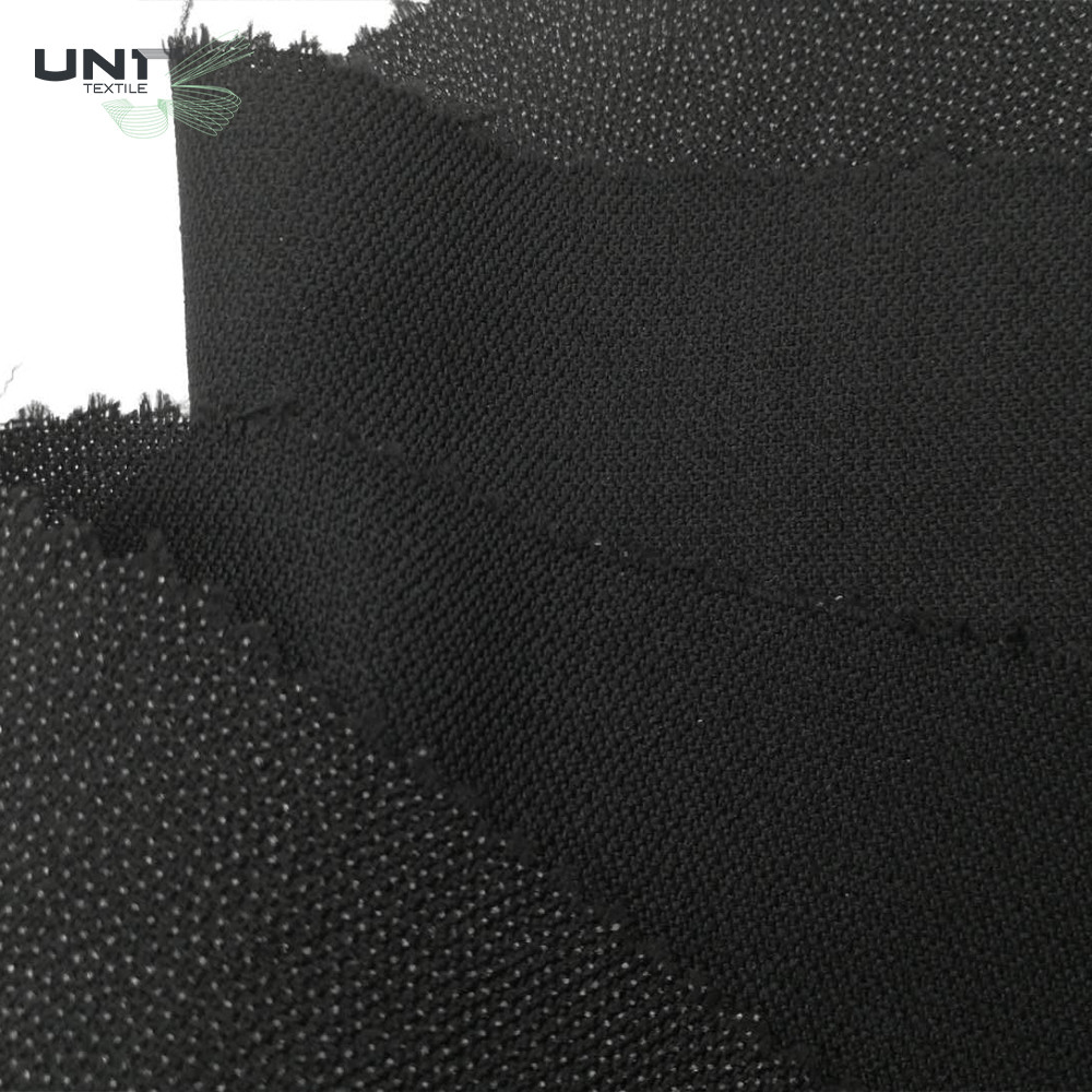 Adhesive Double Dot Woven Interlining For Garment Soft/Medium/Hard Hand ...