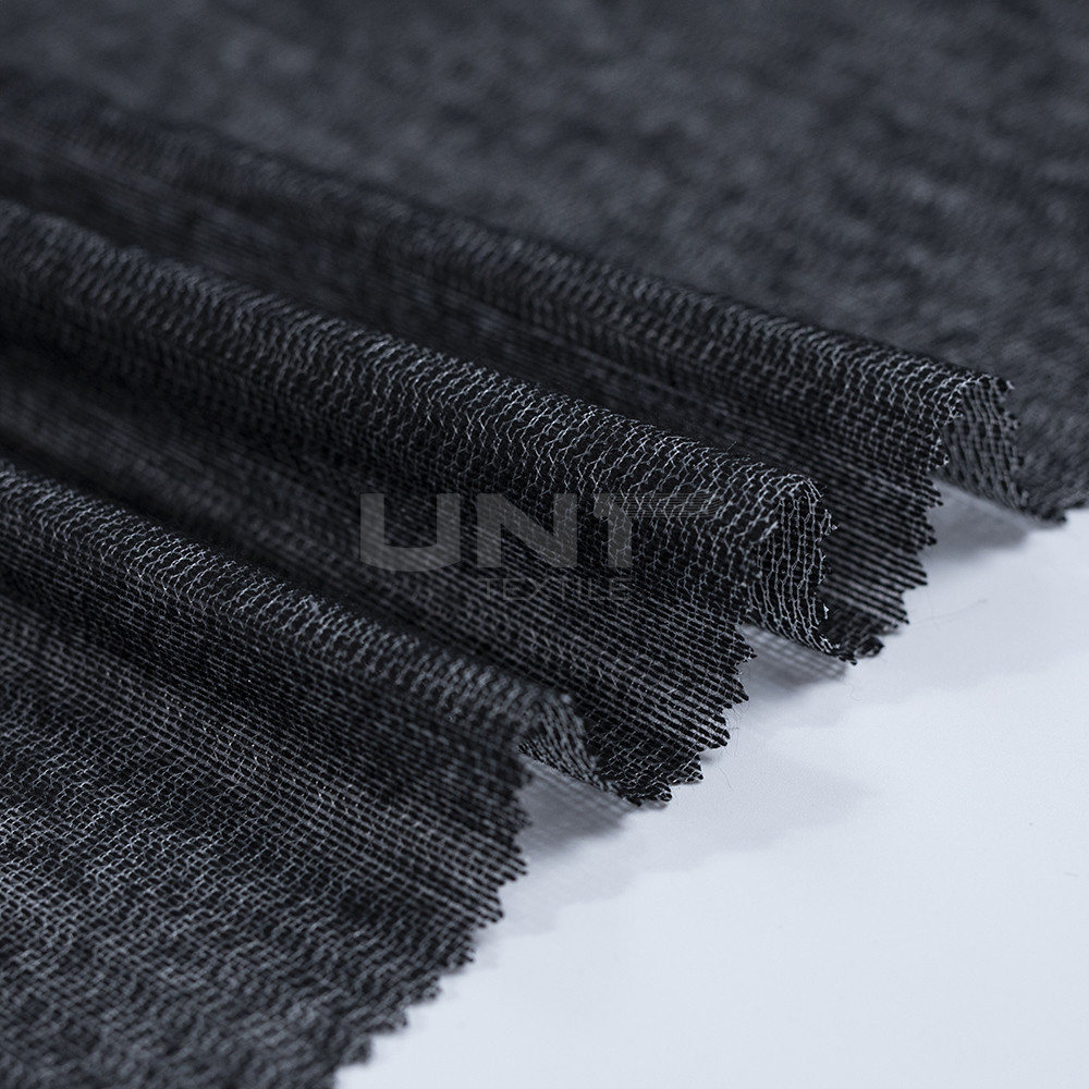 Soft Weft Insert Napping Woven Interlining with Double Side Coating