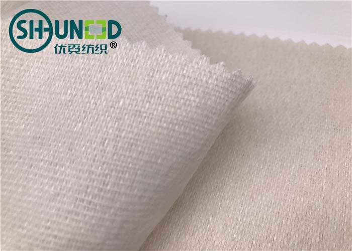 Eco - Friendly Soft Woven Interlining Fabric / Wool Interlining Fabric ...