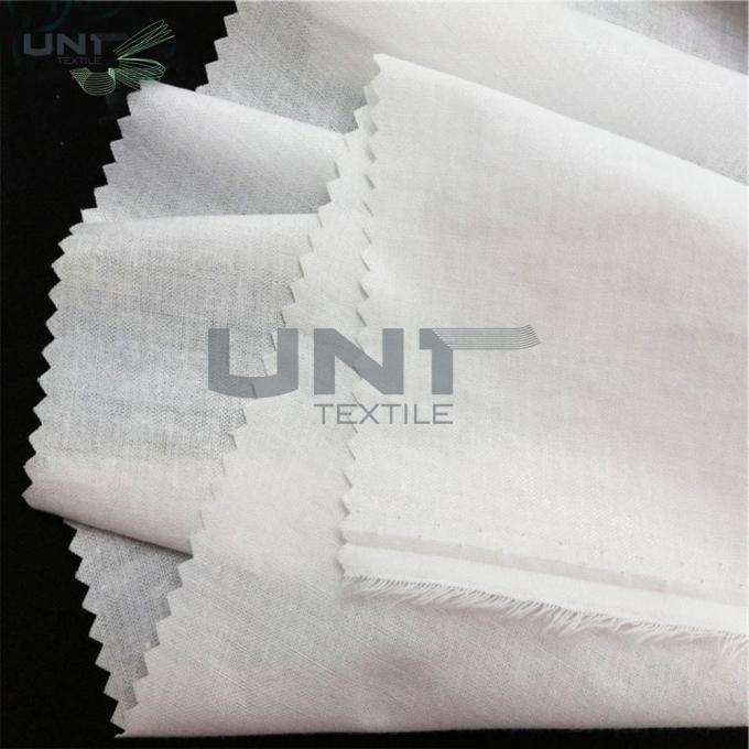 100% Cotton Shirt Collar Interlining Garment Woven Fusible Lining