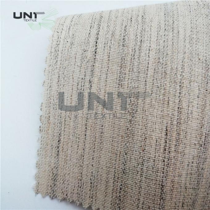 Stiff Woven Fusible Interlining Fabric Elastic With White Color
