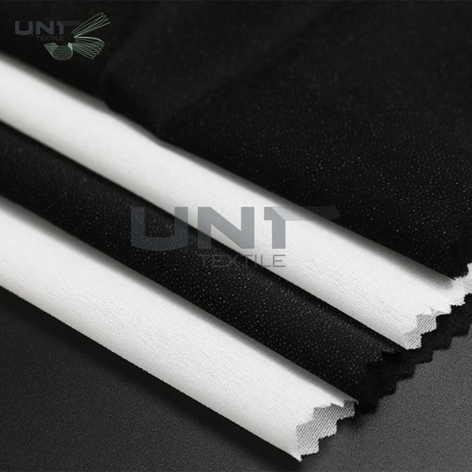 Stretch Plain Interlining Fabric Polyester Polyamide For Women' s Garment